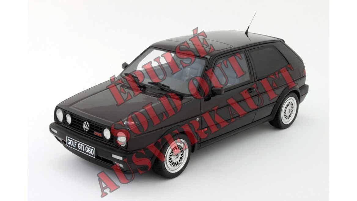 Volkswagen Golf GTI G60 Edition One Noir Brillant Metallise 1989