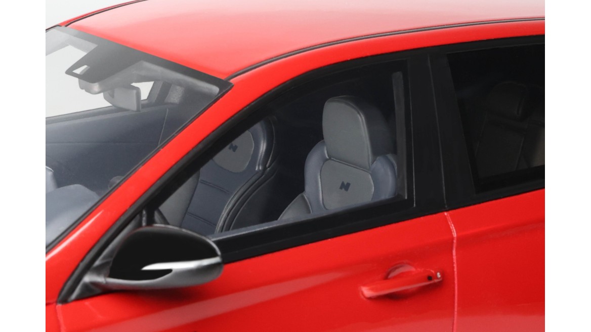 OttOmobile - Prior Design I30 N Engine Red 2021 - 1/18